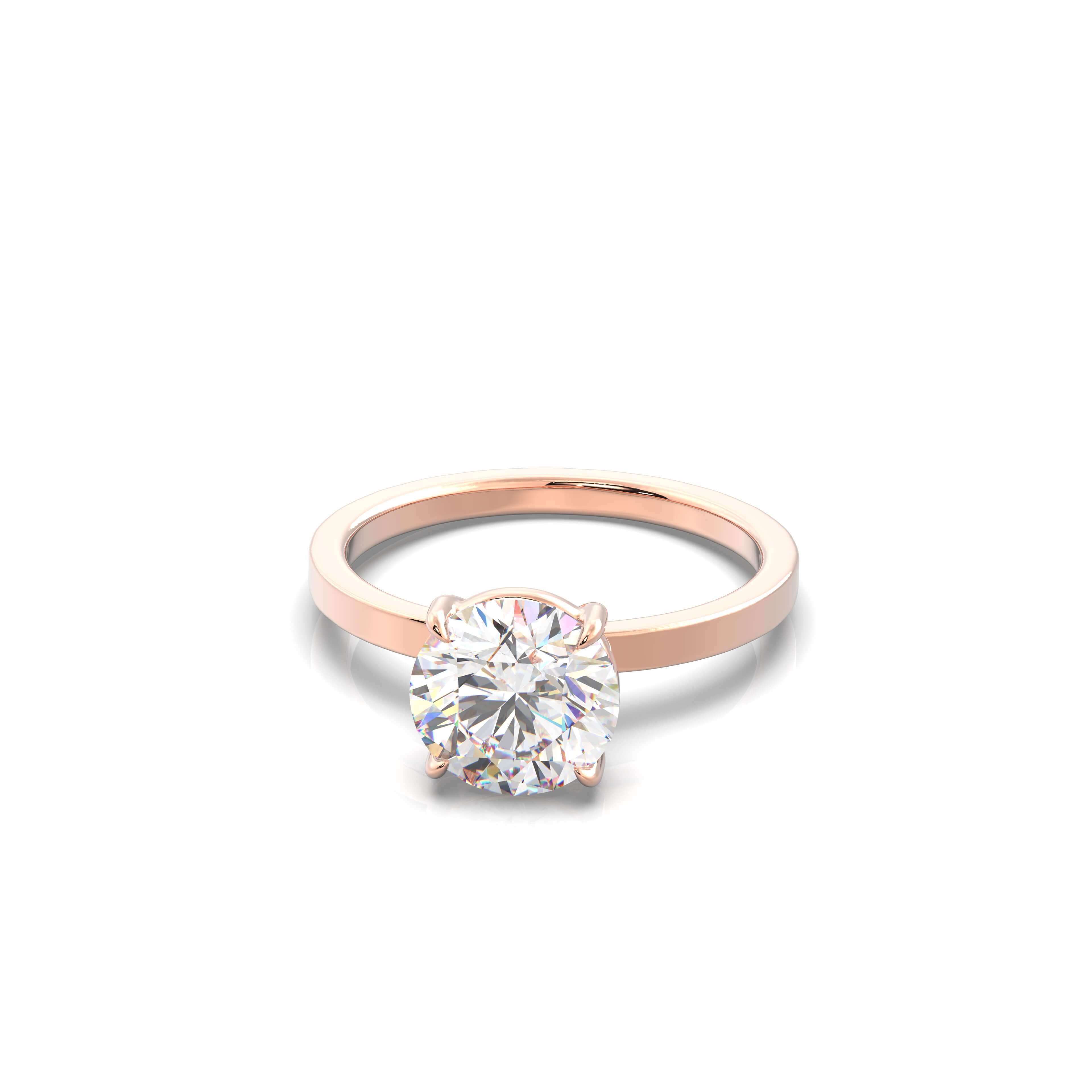 Liora Oval Diamond Engagement Ring Rose Gold - Bellisimo – Bellisimo ...